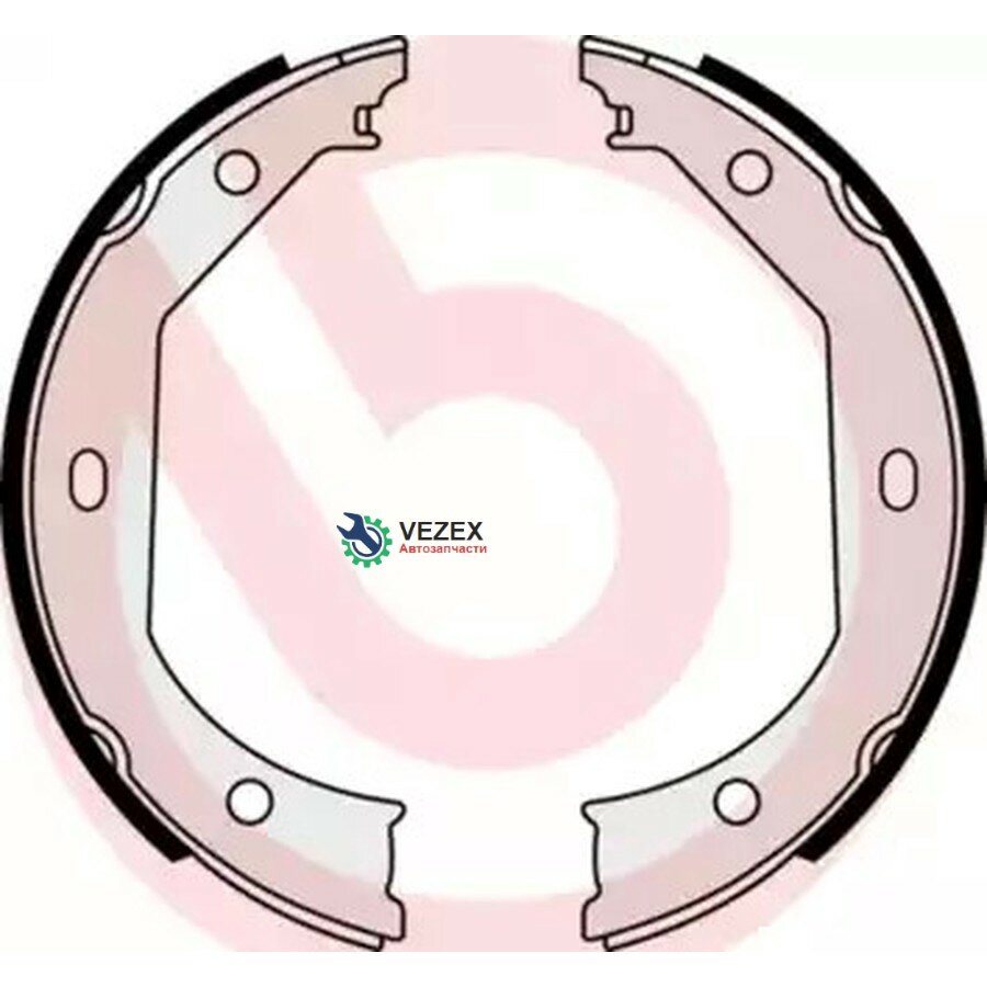 BREMBO S06509 Колодки тормозные барабанные ручного тормоза BMW 5 (E39) 523 i 11.1995 - 09.2000 <=> BMW 5 (E39) 520 i 01.1996 - 06.2003