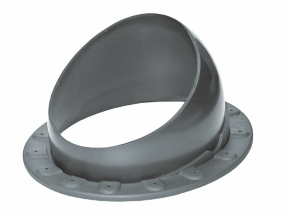 Проходной элемент Krovent Base-VT Seam 125/150 серый (на готовую мягкую/фальцевую)