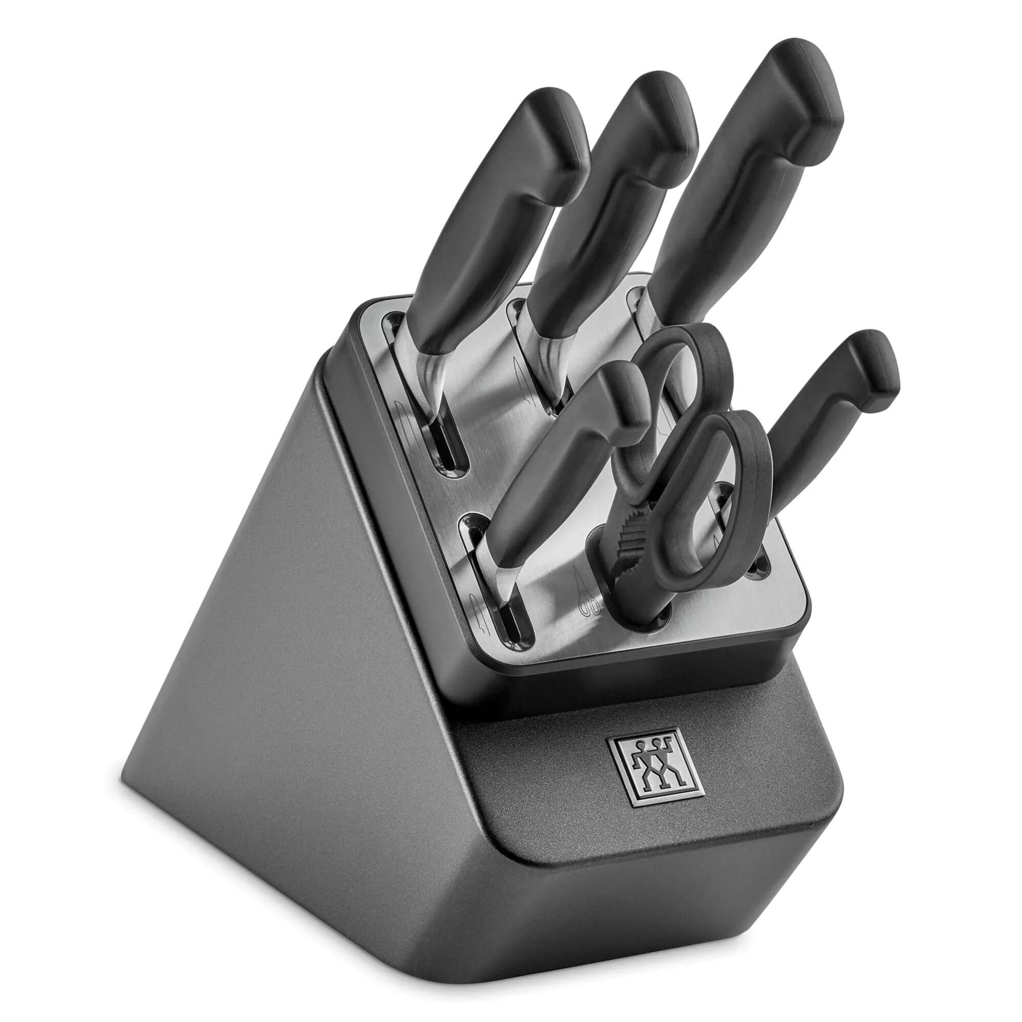 Набор ножей ZWILLING J.A. HENCKELS "Антрацит", 5 ножей, подставка, 7 шт