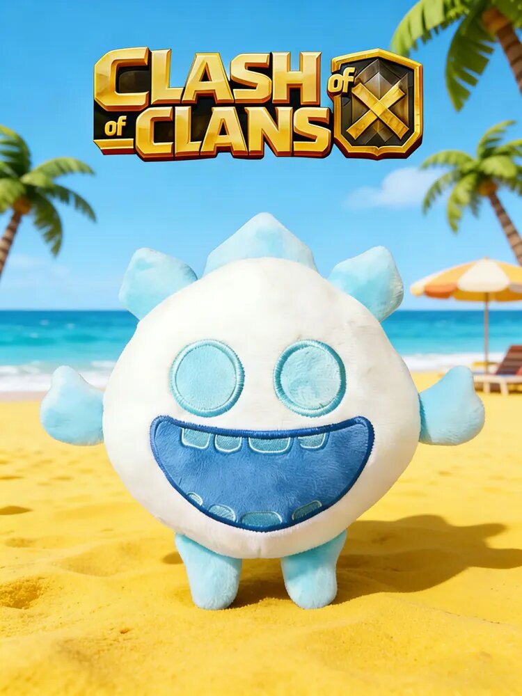 Мягкая игрушка Clash of Clans / Clash Royale: Ледяной дух (Ice Spirit), 9 см