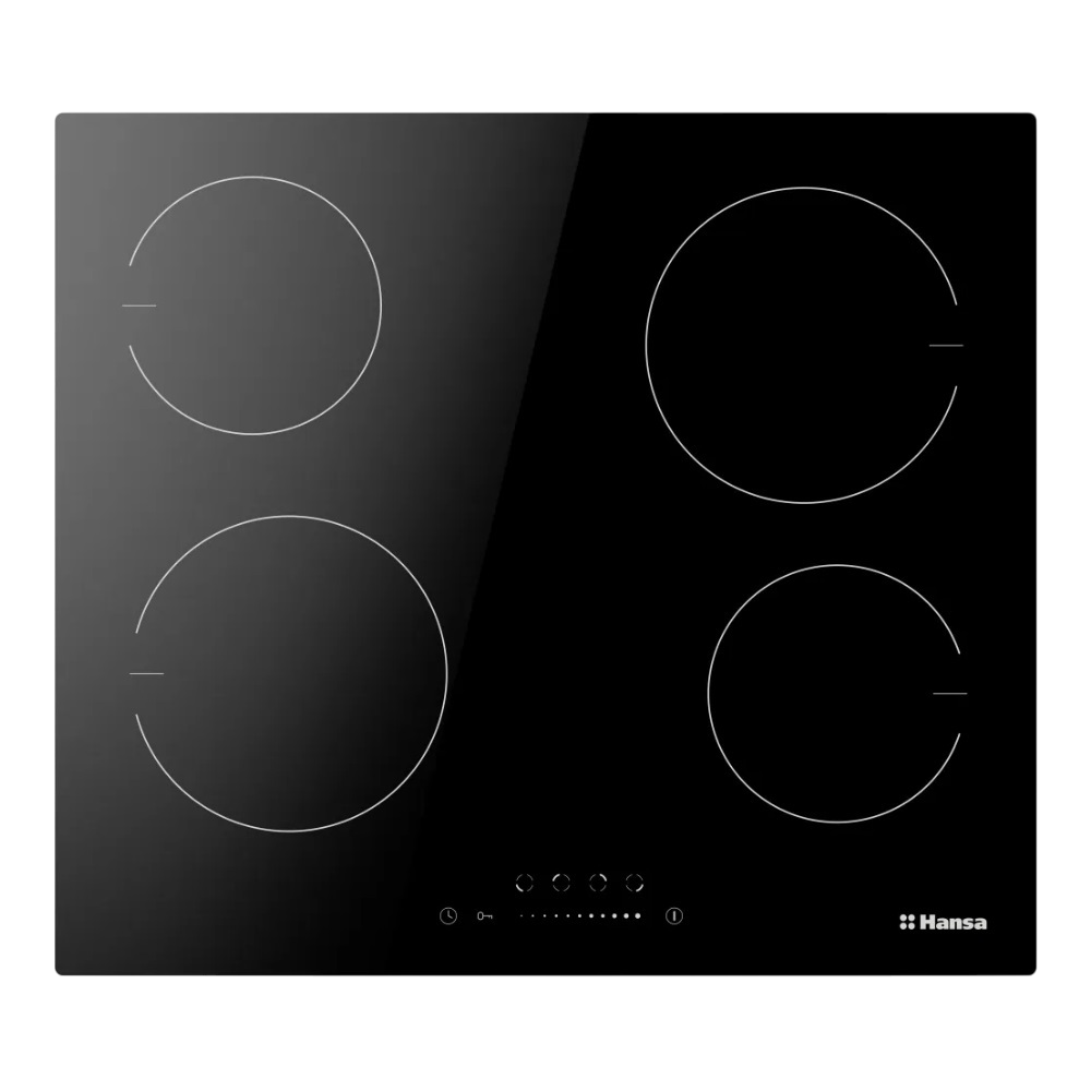 Варочная панель Hansa BHC633008, электрическая, сенсорное управление, 4 конфорки