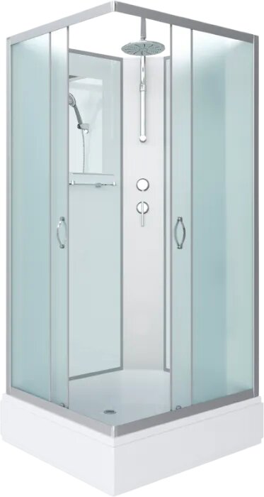 Душевая кабина Niagara Classic NG-33984-14QBKT 90х80 см, без крыши, с тропическим душем