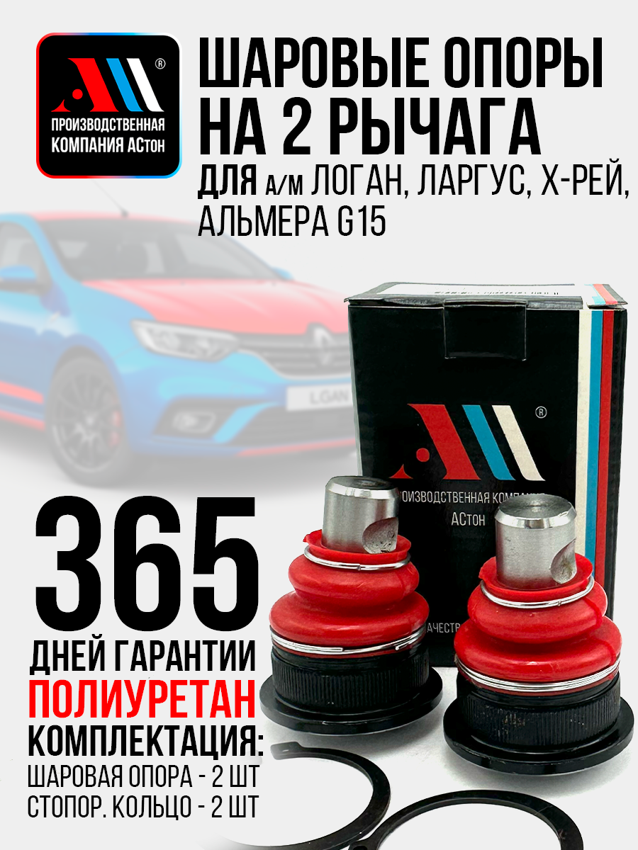 Шаровые опоры для а/м Ларгус, Логан 2 бок. прот 401602523R 2шт КР АС