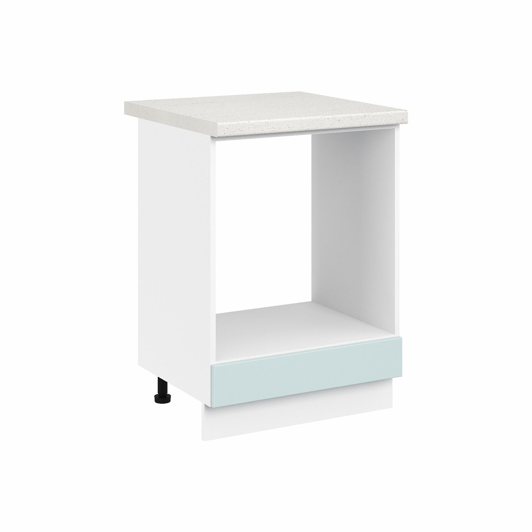 Шкаф напольный под духовку без столешницы Джорджия ШНД600 Белый, Небесно-голубой