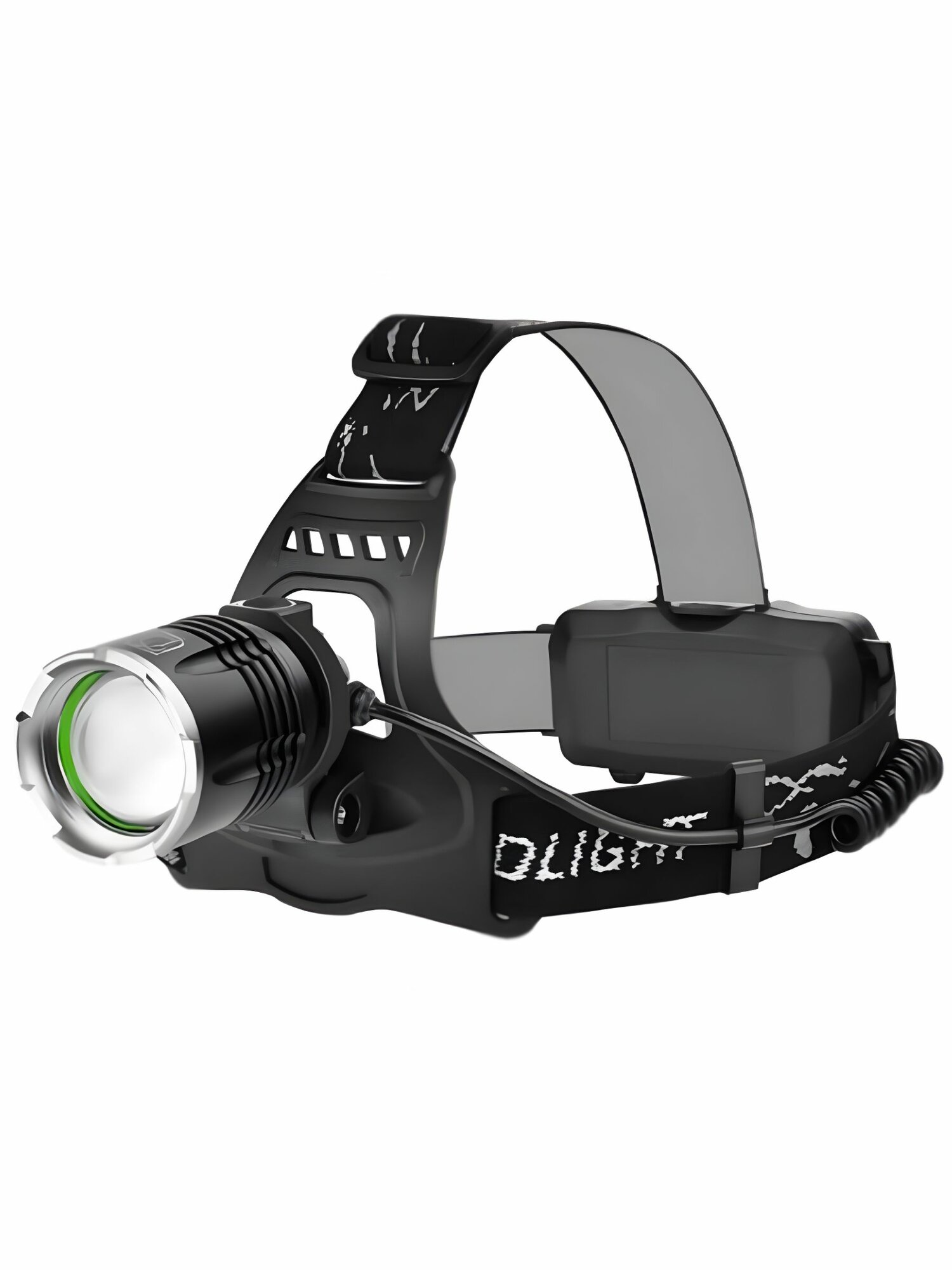 Фонарь налобный Огонь H-3070-PM30-TG Zoom светодиодный, 4 режима