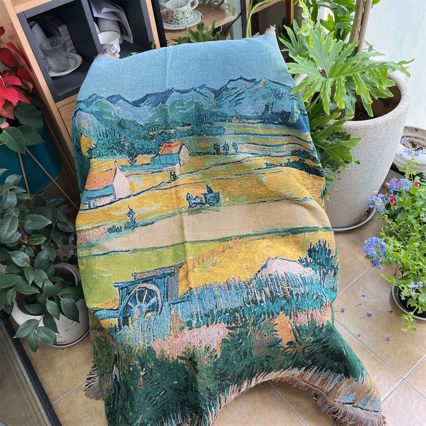 Плед на диван, плед для пикника, пляжное покрывало, размер 130x160cm