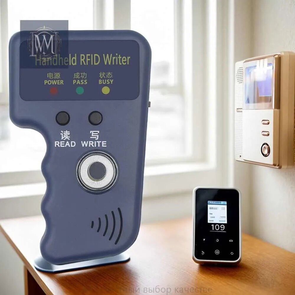 Считыватель карт контроля доступа, портативный RFID, частота 125 кГц, совместимый с различными чипами, практичный и долговечный