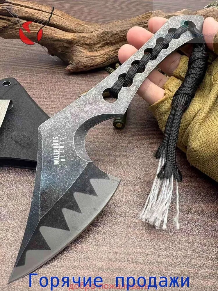 Пила туристическая MILLER BROS BLADES, длина лезвия: 7.7 см, толщина лезвия: 5 мм, цвет: Серый металлик