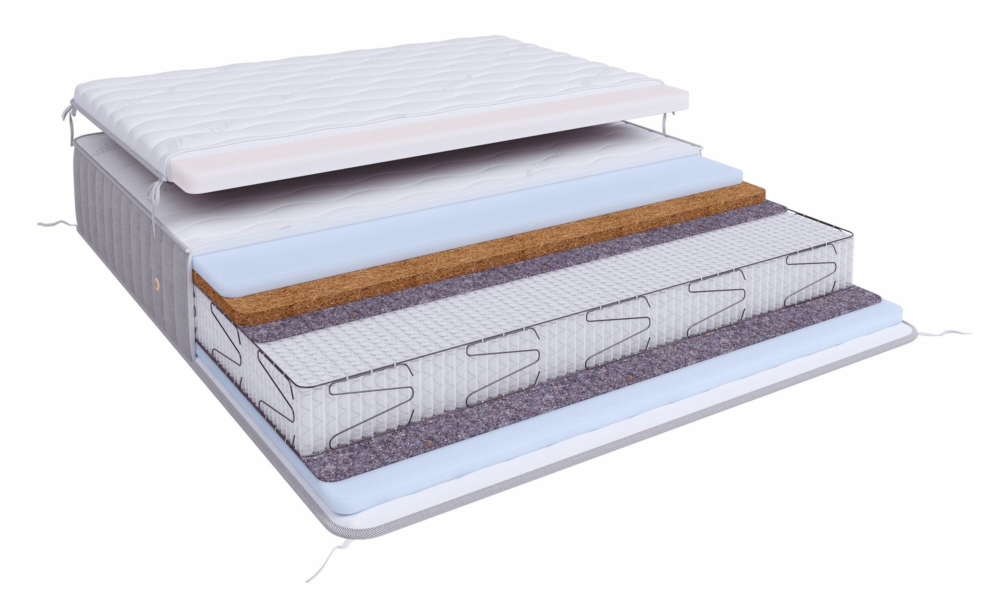 Матрас Beautyson Privat Transformer Relax S2400 200х190 высота 31 см анатомический средней жесткости кокосовый