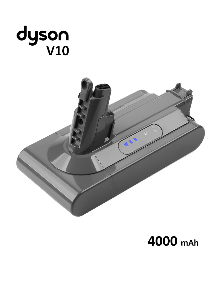 Аккумулятор для пылесоса Dyson V10 / SV12 SV27. Емкость 4000мАч. V10 Animal, Fluffy, Total Clean, Motorhead, Absolute, Parquet.