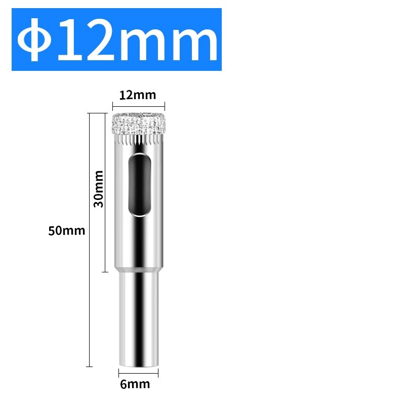 Алмазное сверло 12mm (1шт)