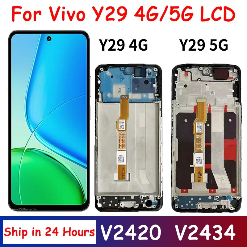 6,68-дюймовый высококачественный ЖК-дисплей с сенсорной панелью и дигитайзером для Y29 5G With Frame