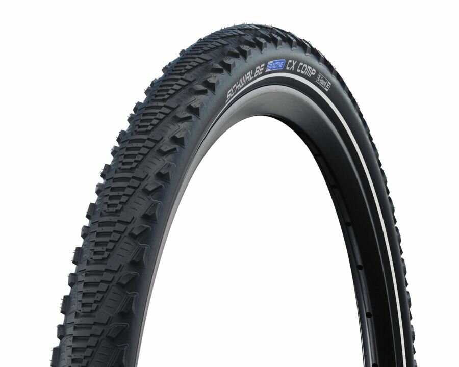Велопокрышка 20x1.75 (47-406) SCHWALBE CX COMP K-Guard. Корд: Wired (стальной)