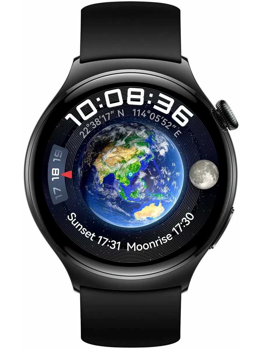 Умные часы Huawei Watch 4, Qualcomm SW5100, 1.5", AMOLED, черный