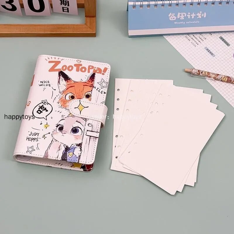 Блокнот А6 Zootopia, 50 листов, без разметки, белый, животные — фото 1