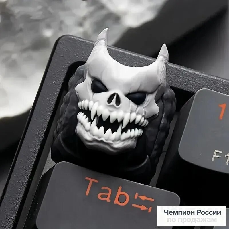 Артизанский кейкап - Монстр №8, смоляной кейкап ручной работы, 1U, Cherry профиль для механической клавиатурыtaoyiji