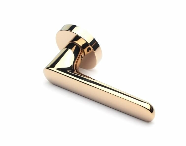 Ручка дверная LOCKSTYLE ELLIPSE ZR, цвет GL глянцевое золото (PVD покрытие), 011720300