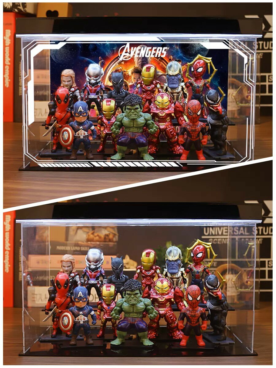Фигурки Marvel Мстители Железный человек Капитан Америка Человек-паук Дэдпул Тор Танос игрушки 13 моделей