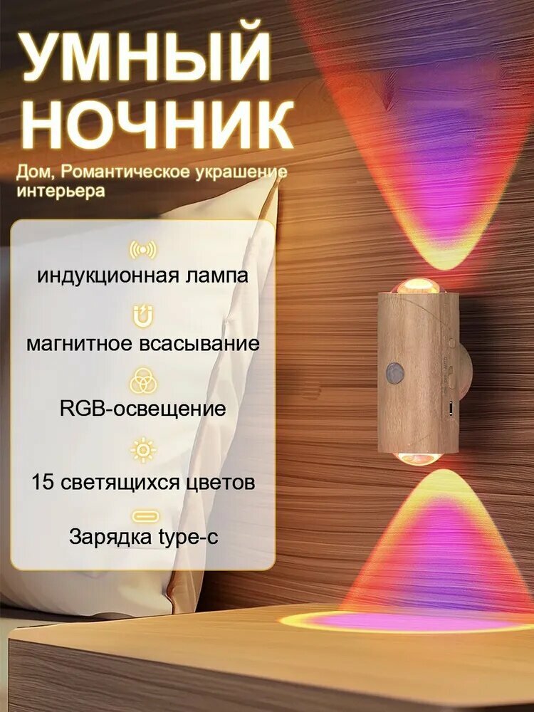 Ночник, лампа закат RGB, ночник рассвета