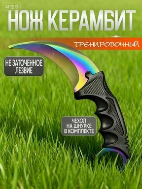 Нож керамбит не заточенный подарок CS: GO