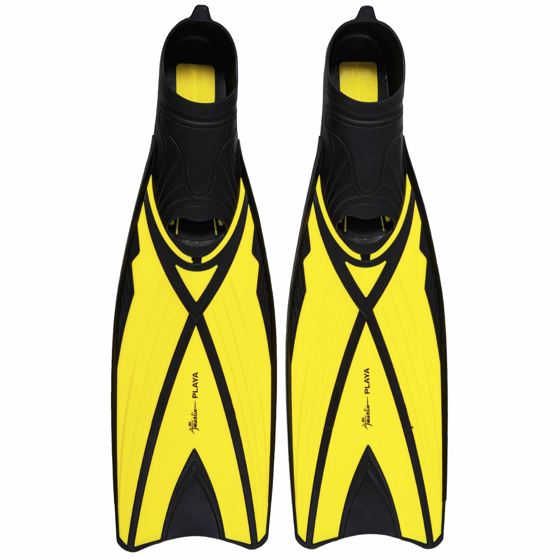 Ласты для снорклинга, дайвинга и неглубокой подводной охоты MarlinPLAYA, желтый р/42-43