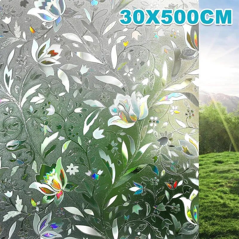 Пленка для окон солнцезащитная 30 см х 500 см с узором под дерево для окон