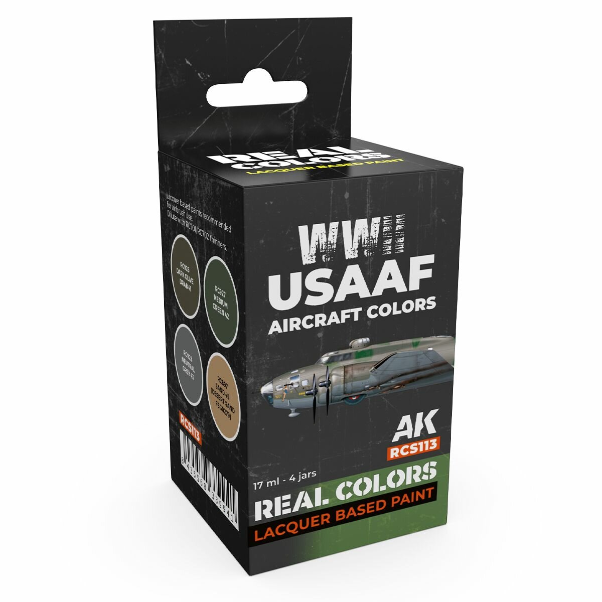 Набор красок AK Interactive Real Colors - WWII USAAF Aircraft Colors