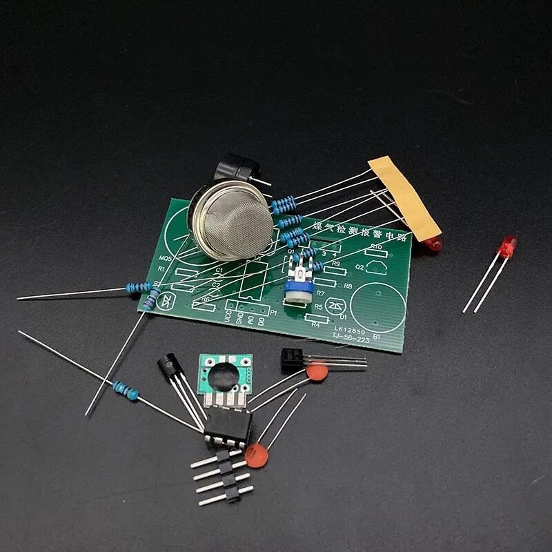 Сигнализация обнаружения газа MQ-5 DIY для Arduino, обнаружение метана и пропана, оптико-акустическая