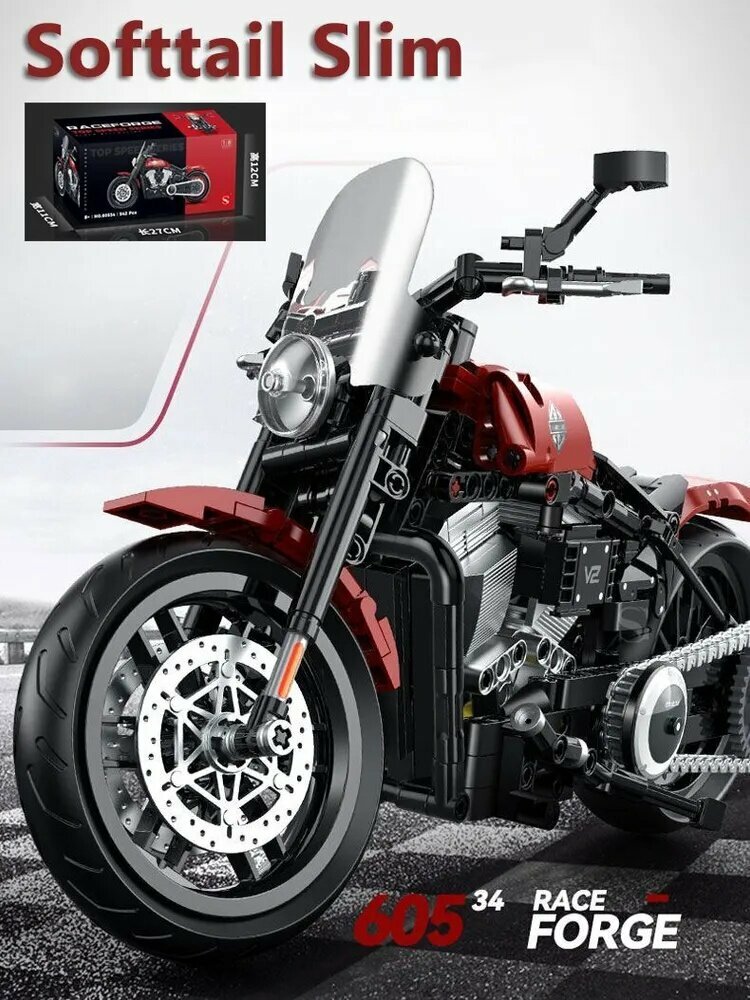 Конструктор мотоцикл Harley - для мальчиков и взрослых (совместимый с lego, лего совместимый, technic, подарок для мальчика)