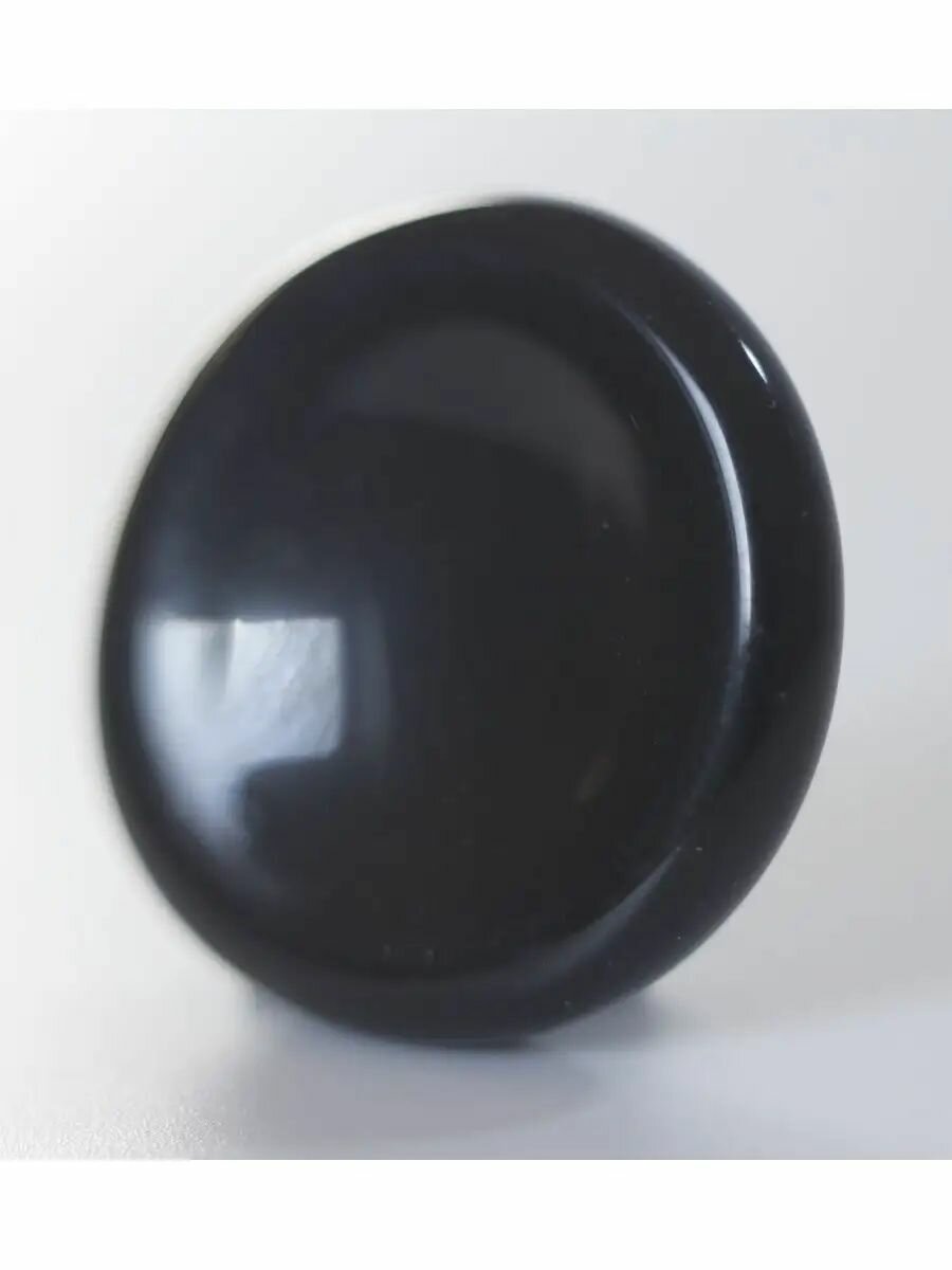 Обсидиан Черный Антистресс с выемкой s (малый)(10-20г)