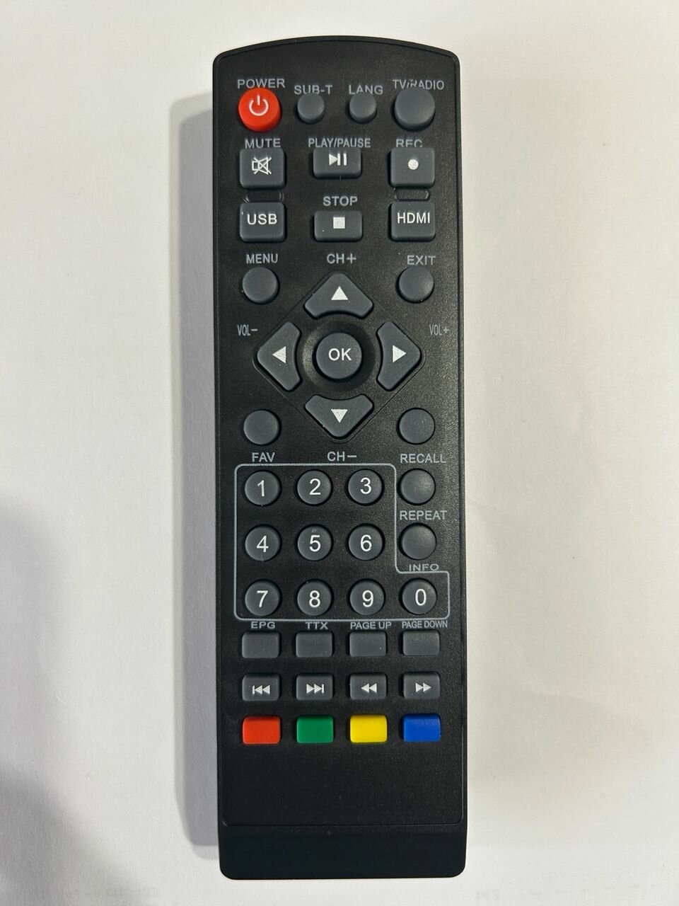 Пульт универсальный ДУ для DVB-T2 приставок
