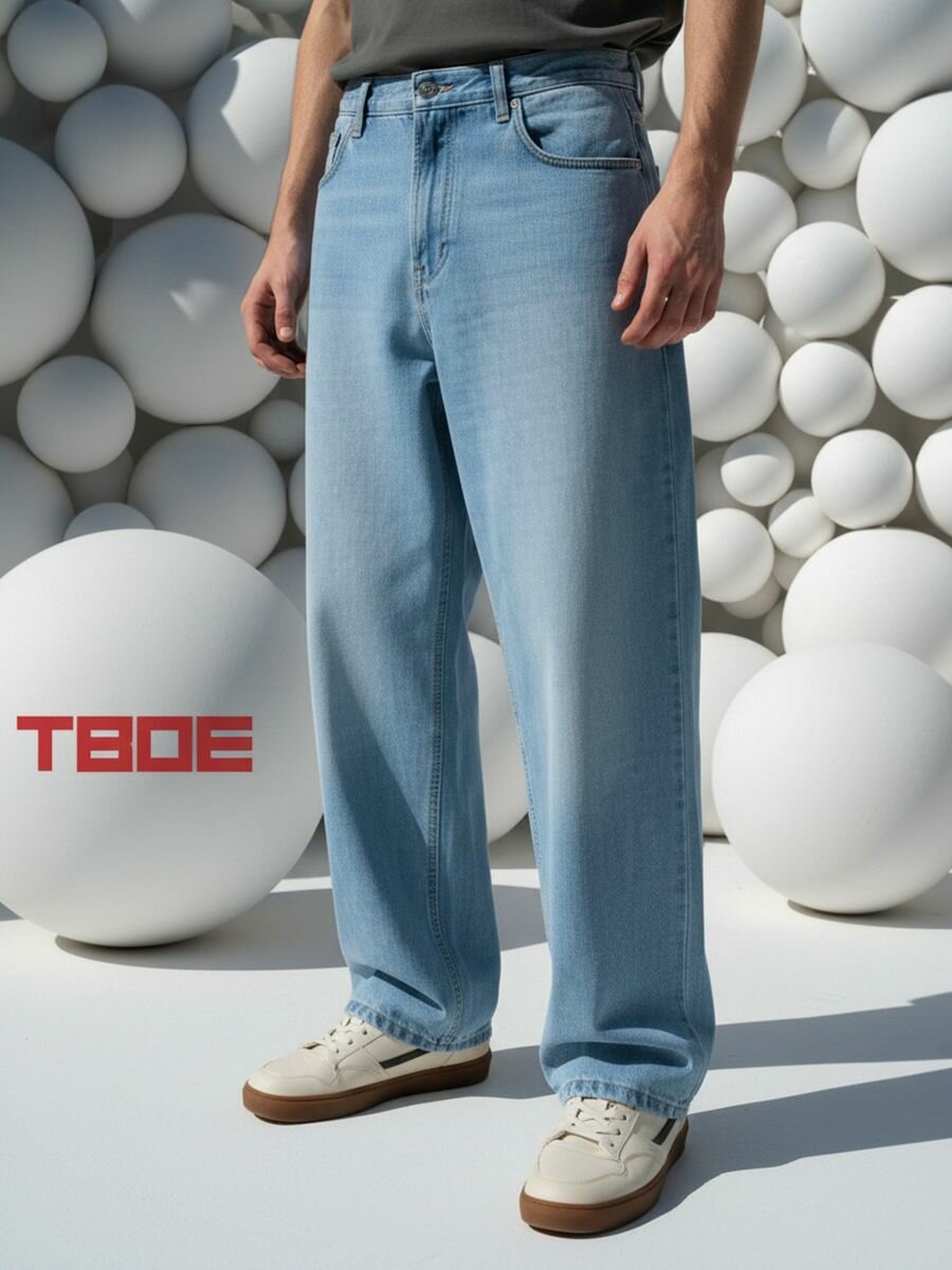 Джинсы багги 