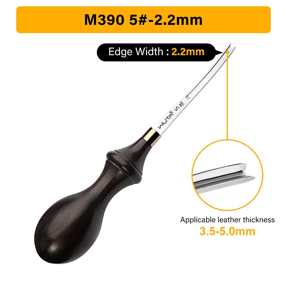 Кромкорез для кожи M390 5#, 2.2 мм, Size 5