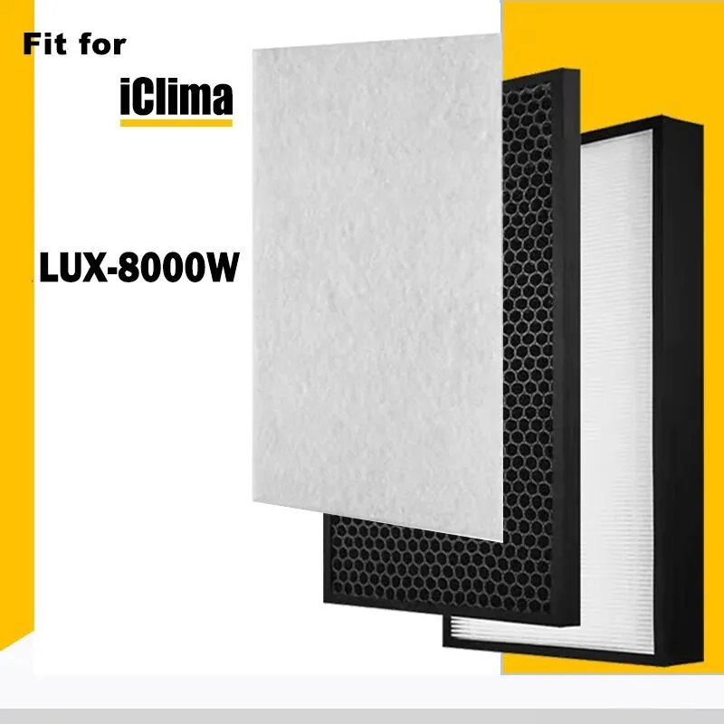 Очиститель воздуха H13 HEPA Угольный фильтр соответствует iClima LUX-8000W Air Purifier and Humidifier