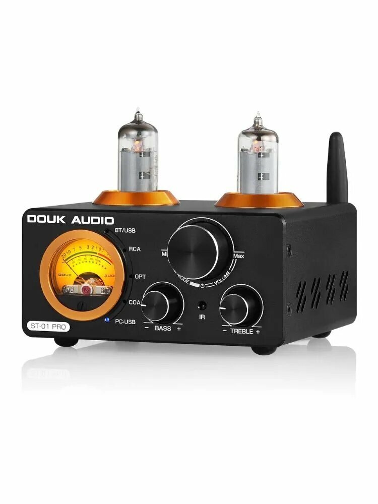 Douk Audio ST-01 PRO Hi-Fi Bluetooth 5,0 ламповый усилитель USB ЦАП стерео приемник COAX/OPT домашний аудио цифровой усилитель с измерителем уровня громкости 100 Вт