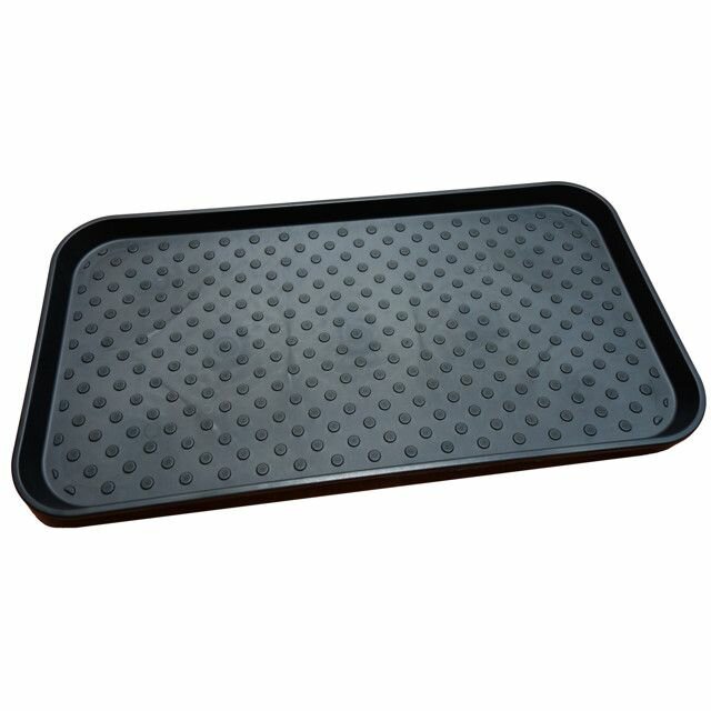 Лоток для размещения обуви 50302, 70х37х2 см, полипропилен, черный