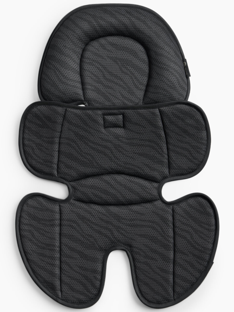 40104, Матрасик-вкладыш Happy Baby, вкладыш для коляски, автокресла и стульчика для кормления, черный