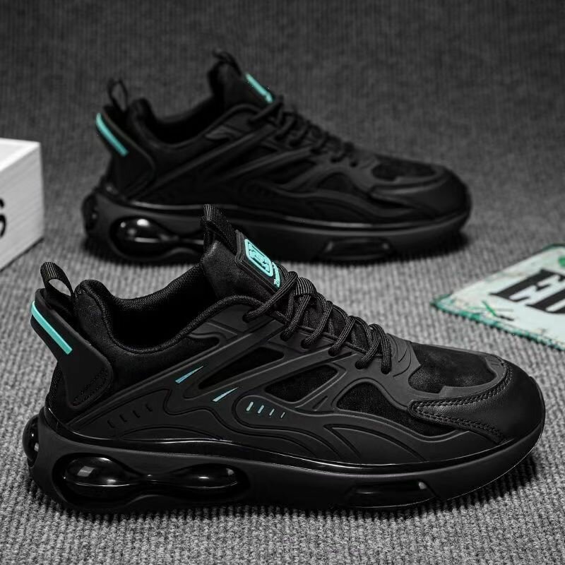 MOOCIE Мужские дышащие и прочные кроссовки для осени/зимы, в корейском стиле, модные повседневные спортивные кроссовки из сетчатого материала, легкие, нескользящие, с мягкой подошвой, в стиле «папиных кроссовок». EU:44