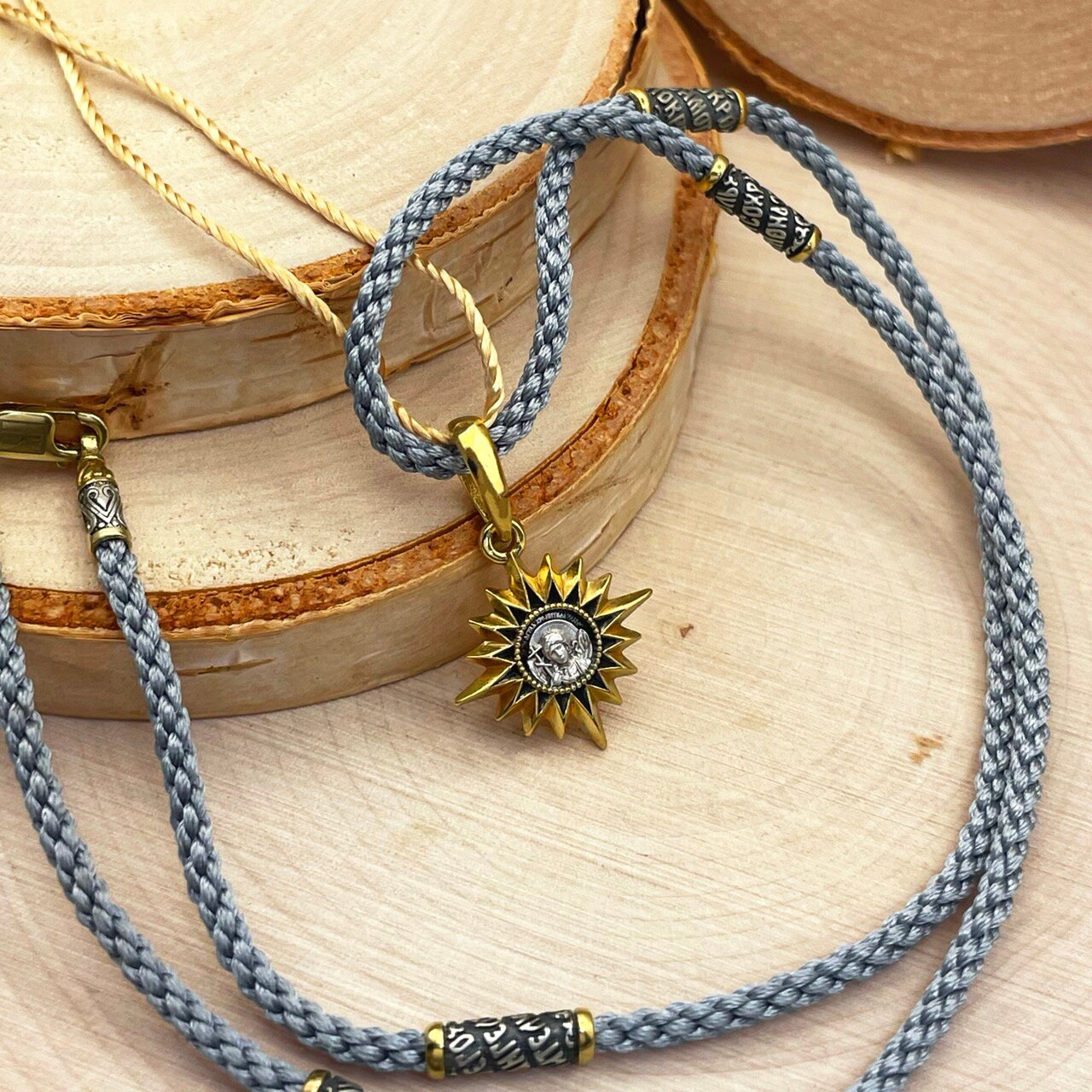 Чётки Русские Мастерские, серебро, 925 проба, золочение, оксидирование, чернение