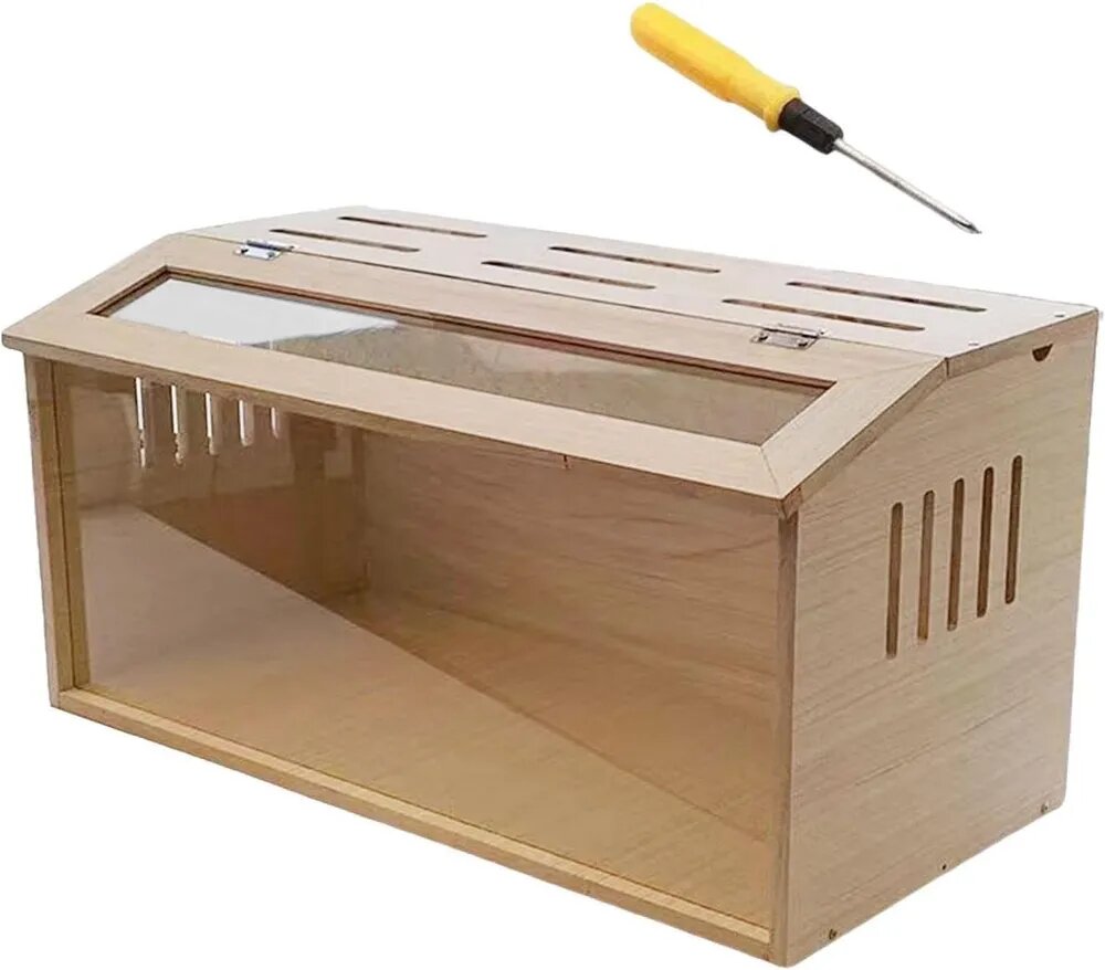 Клетка для животных, 60x30x30 см, деревянная, складная, для мелких грызунов.