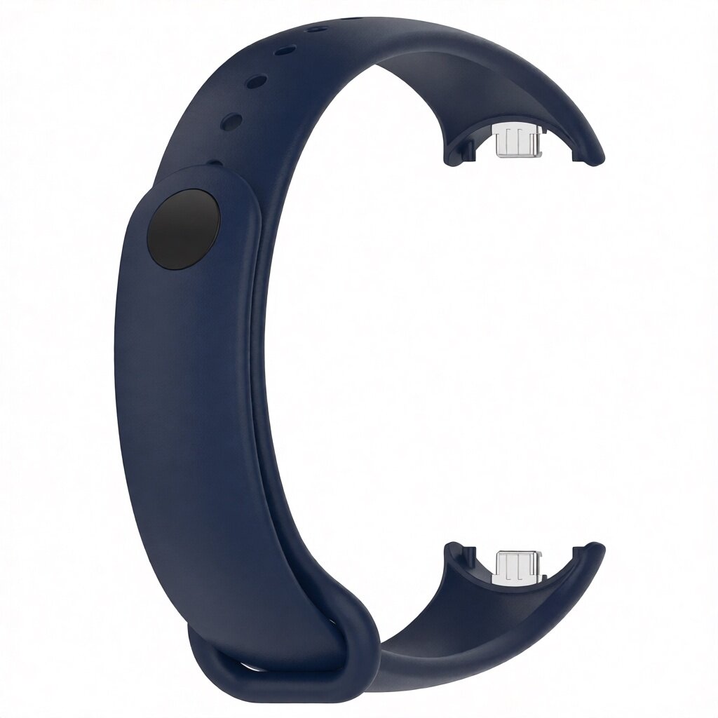 Силиконовый ремешок для Xiaomi Mi Band 8; Mi Band 9; Mi Band 10. Синий