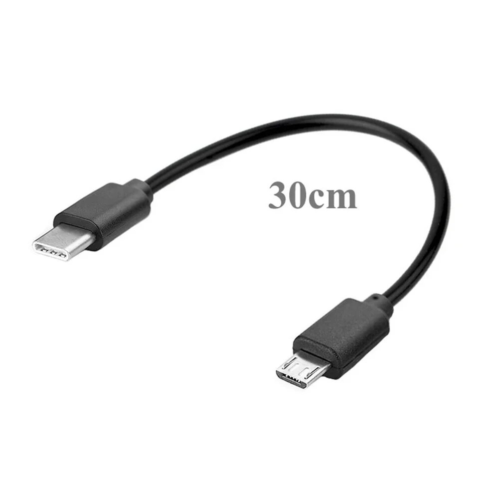 Кабель USB Type-C на Micro USB, 30cm