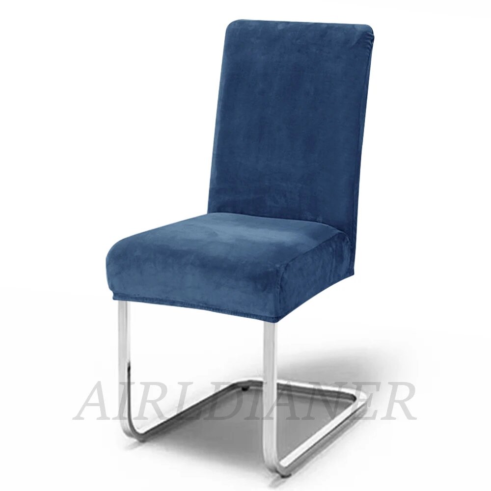 Стул обеденный бархатный синий Royal Blue