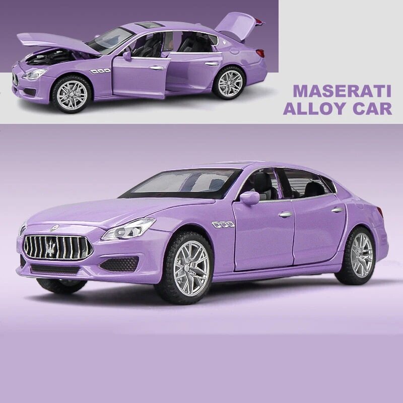 Модель автомобиля Maserati Quattroporte фиолетовый 1:32