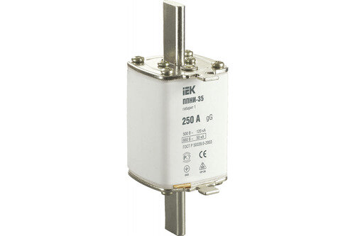 Плавкая вставка IEK ППНИ-35, 250А, габарит 1, ИЭК DPP30-250