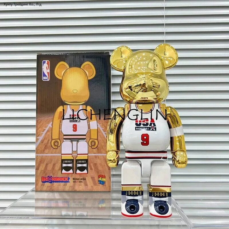 Фигурка Bearbrick Michael Jordan NBA 9 USA, декоративная, высота 28 см