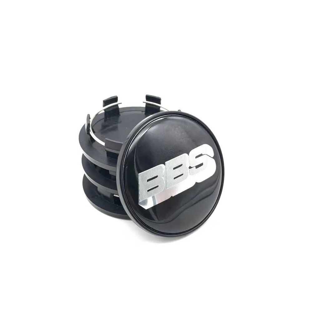 Колпак ступицы колеса BBS, 4 шт. Черный цвет, диаметр 60 мм. Защита от пыли.