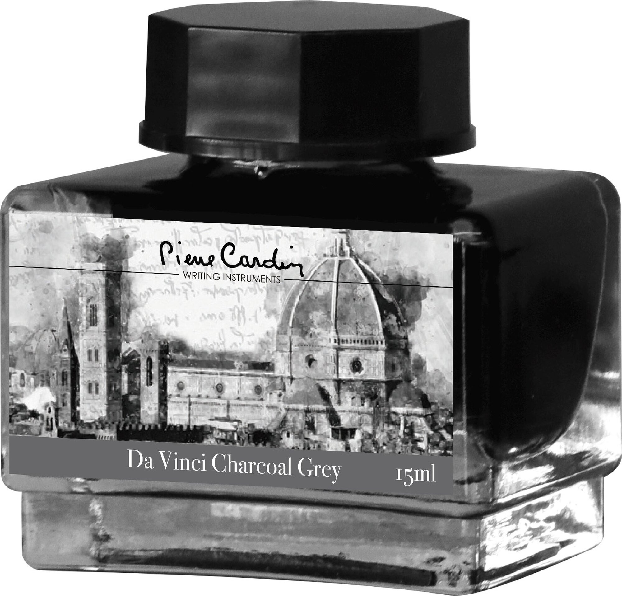 Флакон чернил Pierre Cardin 15мл, серия CITY FANTASY цвет Da Vinci Charcoal Grey (Серый да Винчи), PC332-M9