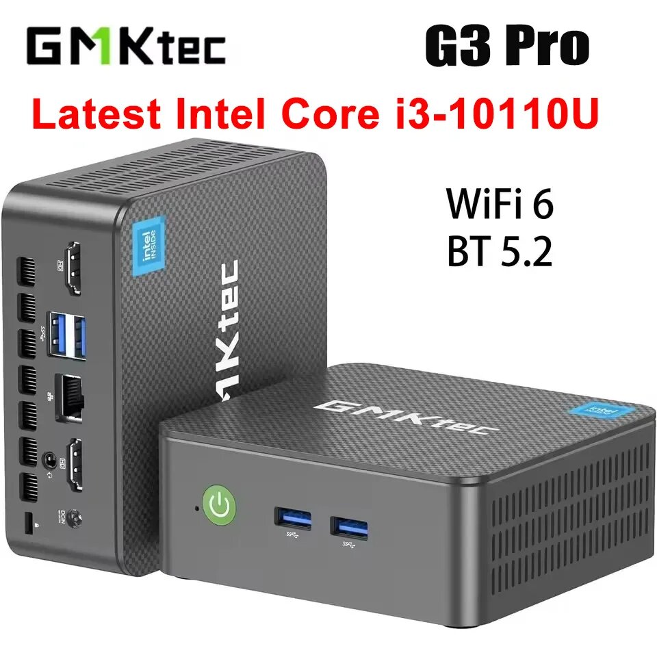 Мини-ПК GMKtec G3 Pro Intel Core i3-10110U