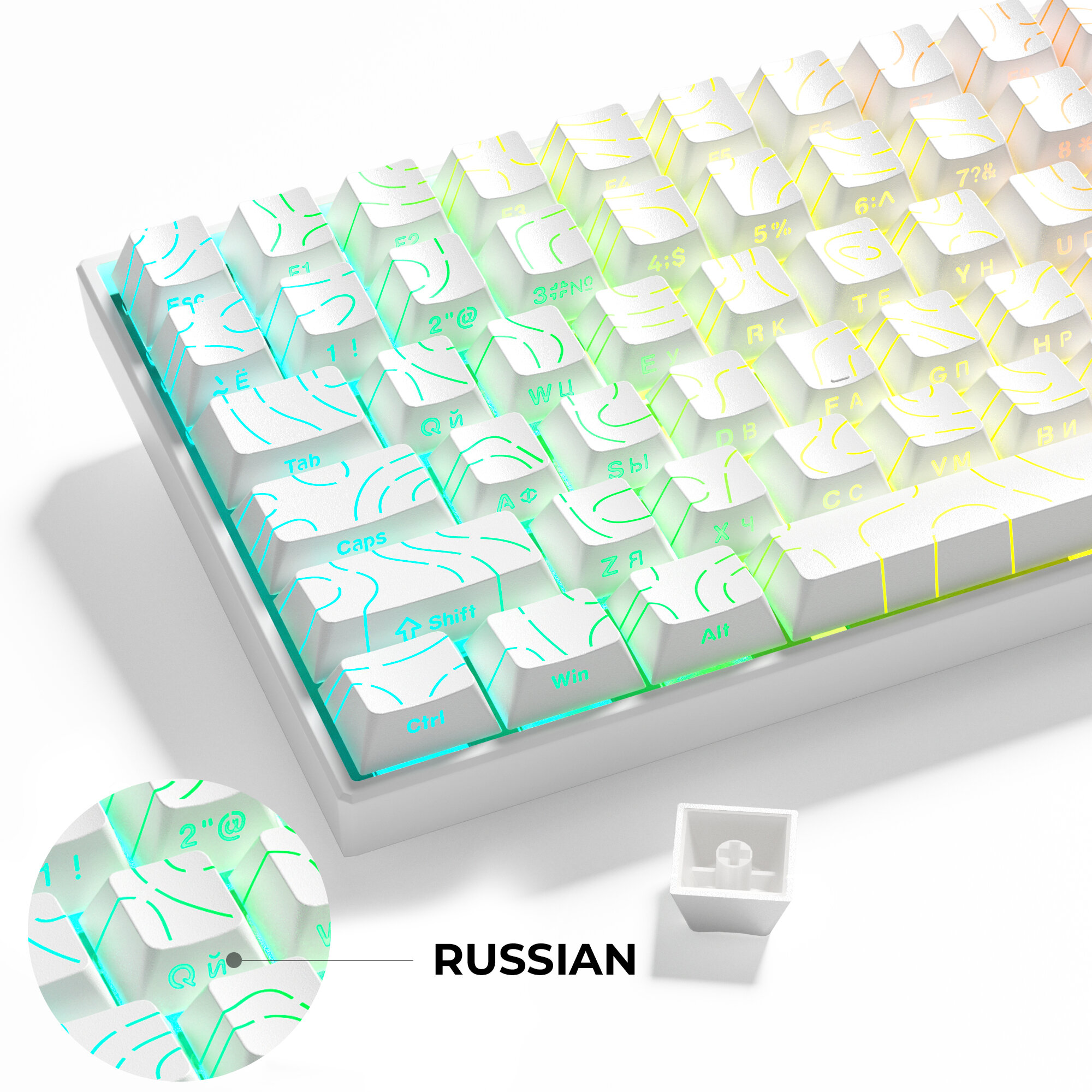 XVX Кейкапы для механической клавиатуры набор клавиш cherry